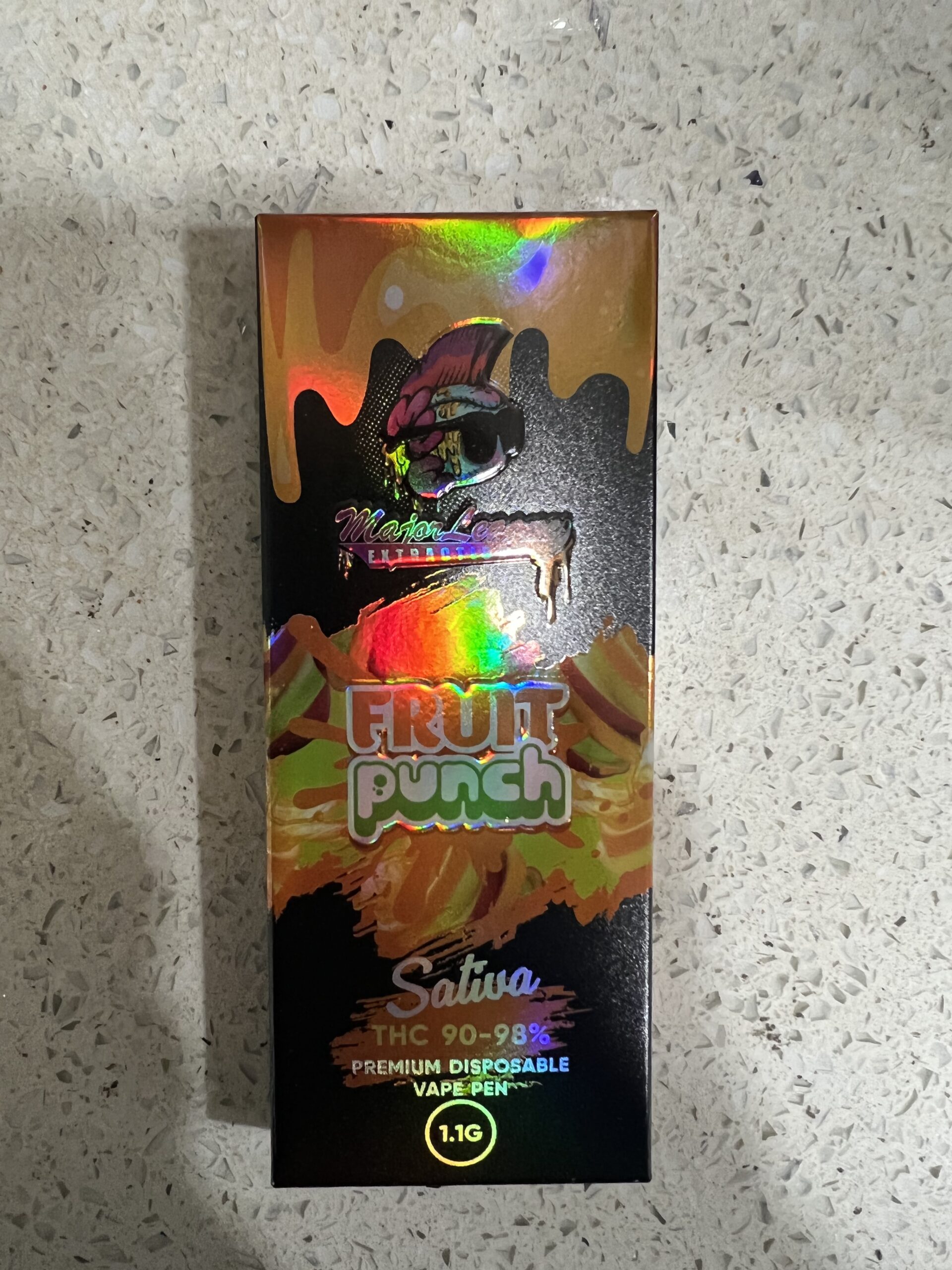 Major League Extractions Vape Pen 1.1g THC – Fruit Punch (Sativa ...