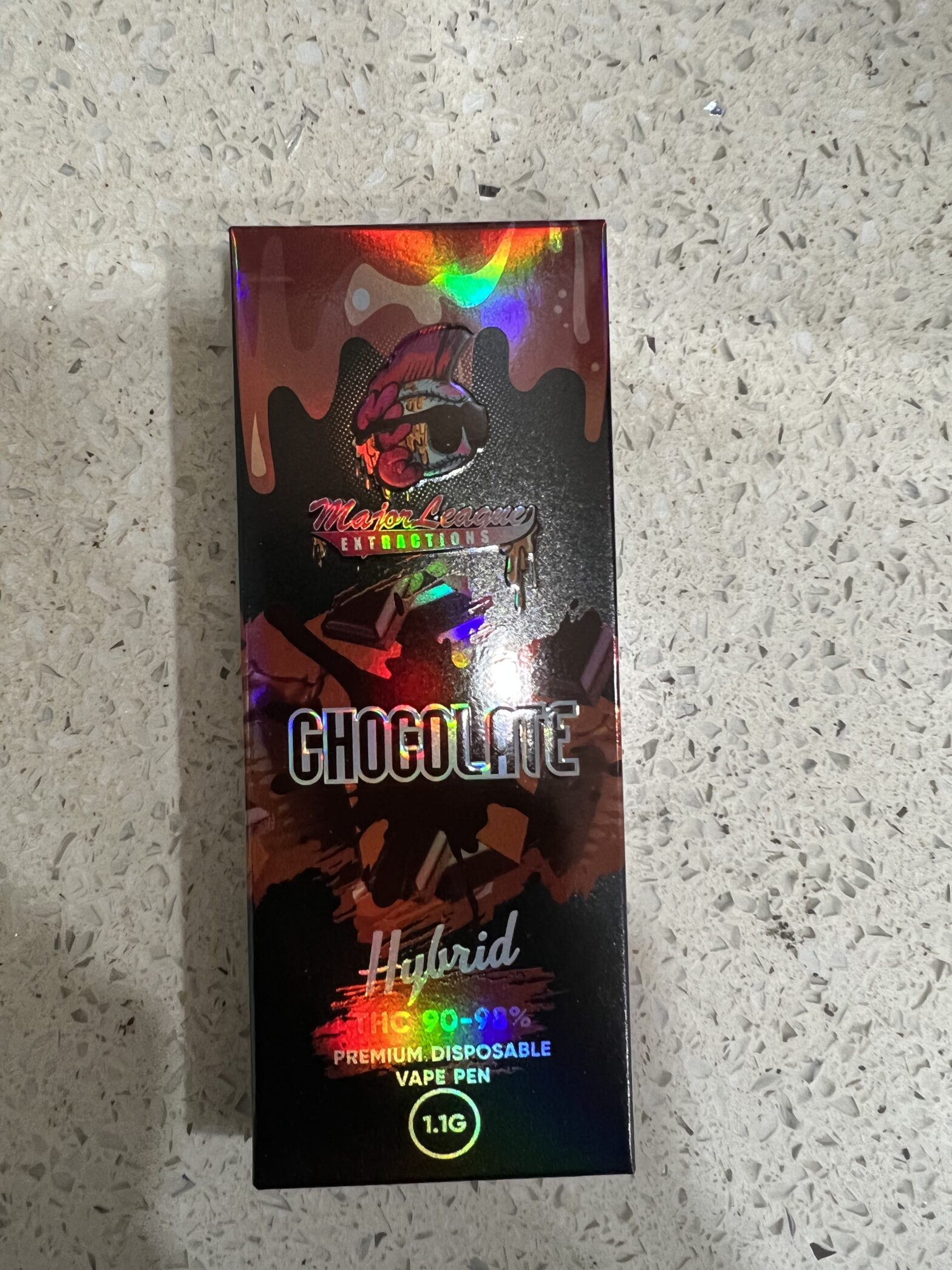 Major League Extractions Vape Pen 1.1g THC - Chocolate (Hybrid) - Vape ...